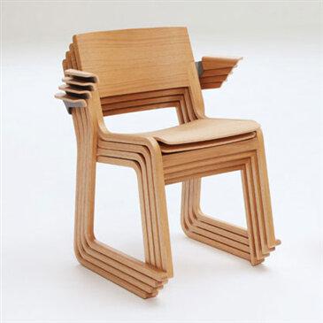 Theo Wood Stacking Chair | Working Environments Furniture